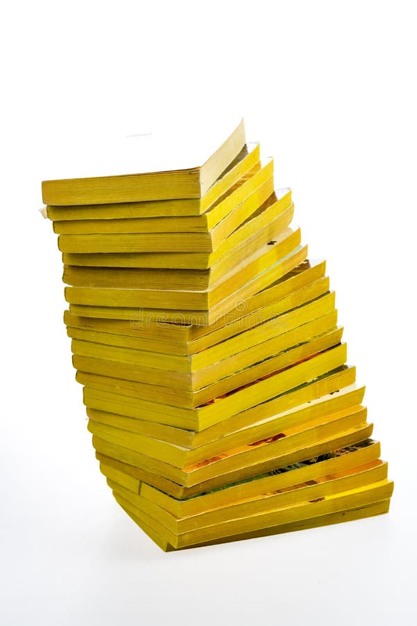 Twisted Stack of Old Paperback Books Stock Image - Image of books ...