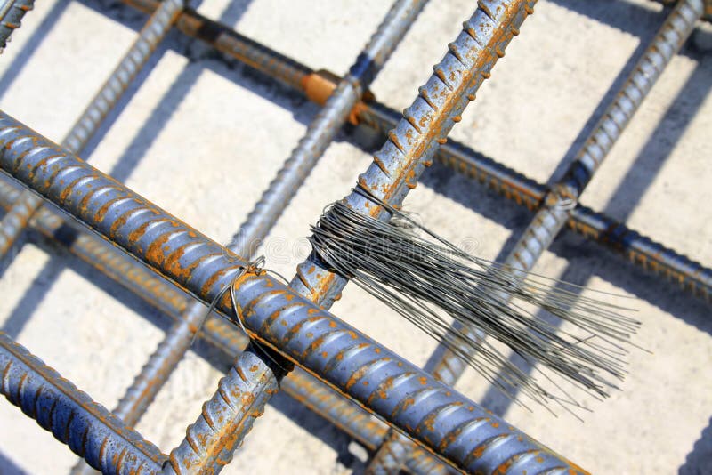 Twisted Steel and Binding Wire Stock Photo - Image of solid ...