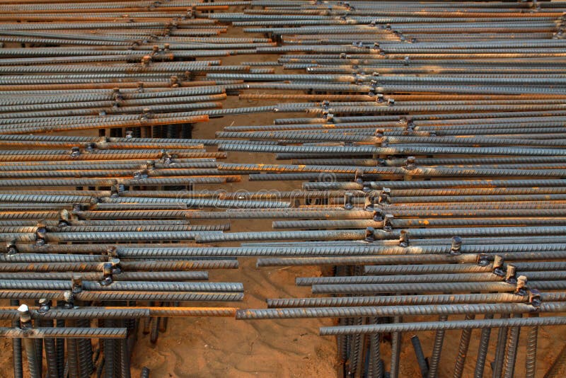 Twisted Steel Construction Materials Stock Photo - Image of engineering ...
