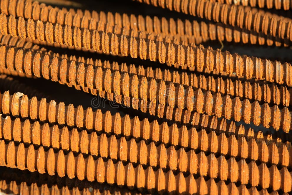 Twisted Steel Construction Materials Stock Photo - Image of materials ...