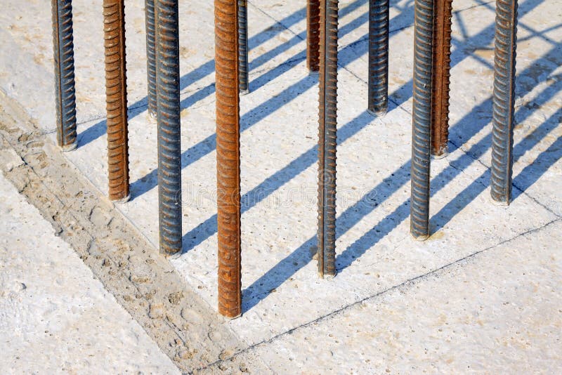 Twisted Steel Construction Materials Stock Image - Image of material ...