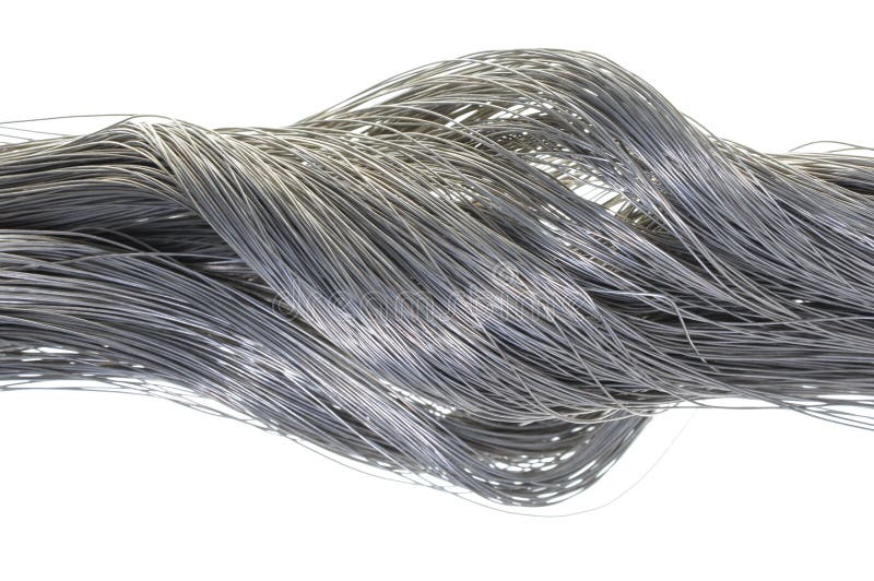 Twisted steel wire stock photo. Image of macro, line - 27645924