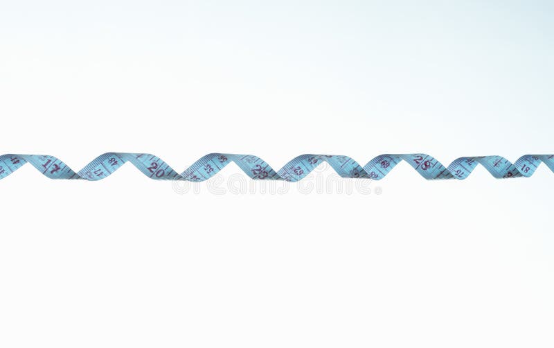 Twisted Strip of Measuring Tape Stock Image - Image of measurement ...