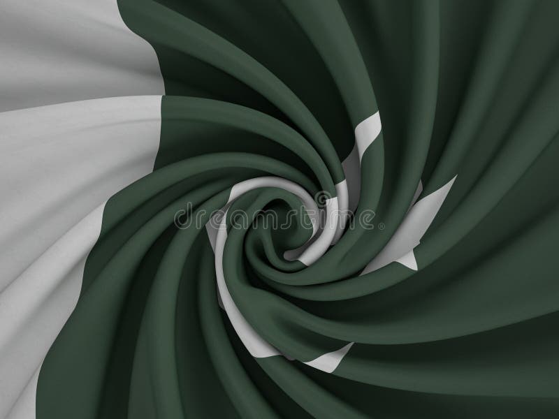 Twisted Textile Pakistan Flag Stock Illustration - Illustration of ...