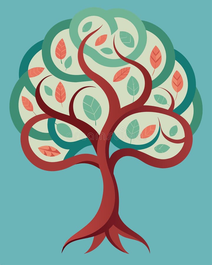 A Twisted Tree with Branches Intertwined and Overlapping Symbolizing ...