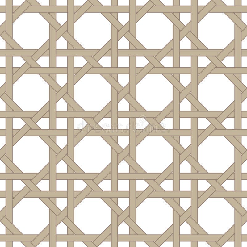 Twisted Vine Stripes Pattern. Woven Wood Straps Stock Vector ...