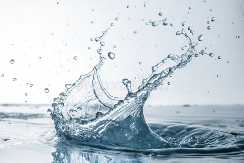 Twisted Water Splash stock illustration. Illustration of waterdrops ...