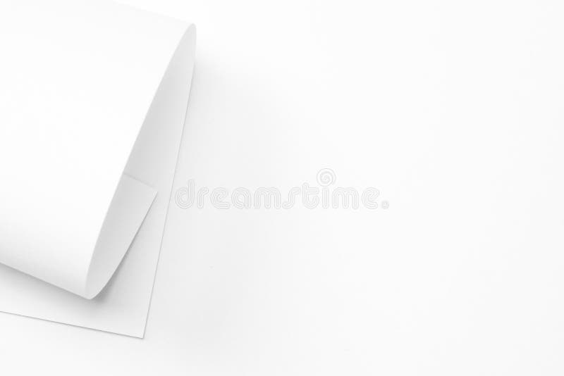 Twisted White Paper Sheets Background Texture for Design Stock Image ...