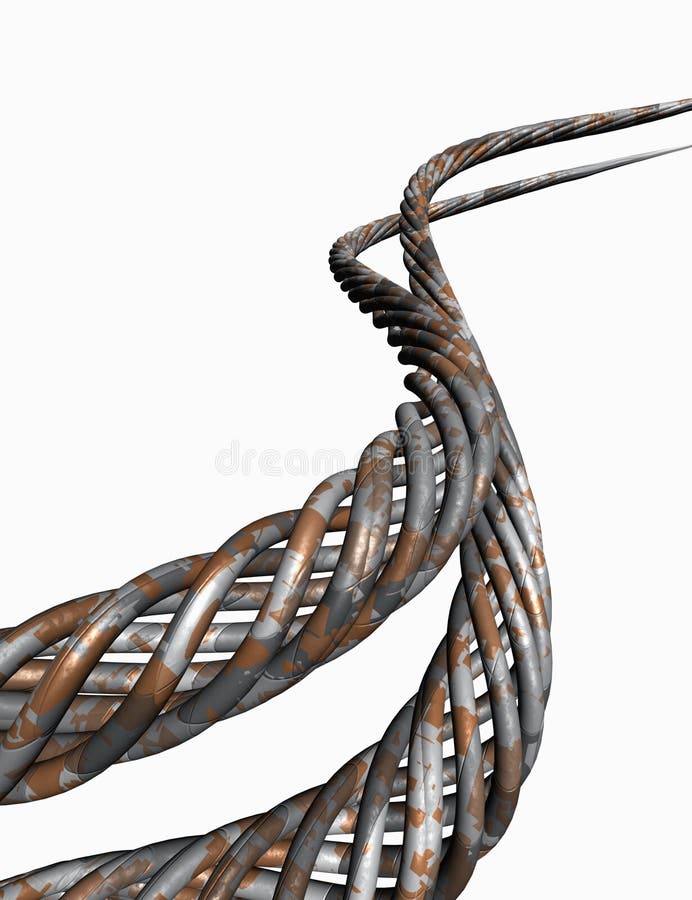 Twisted wire stock illustration. Illustration of metallic - 17426753
