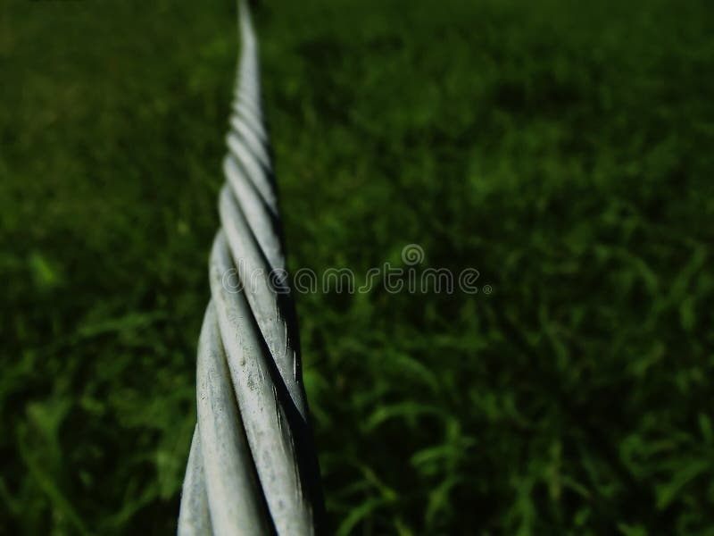 Twisted wire stock image. Image of distance, prepare, green - 32703