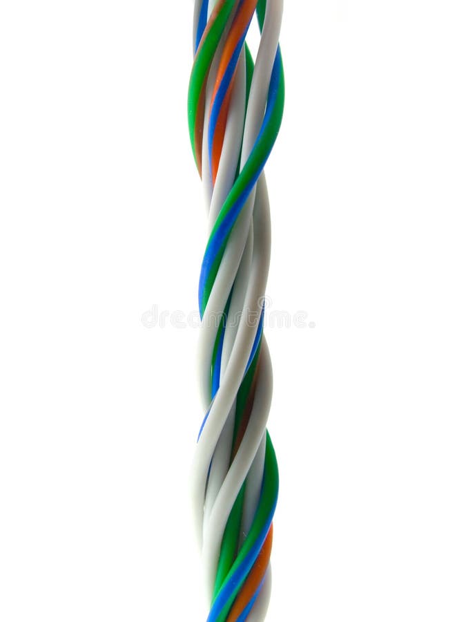 Twisted wire stock image. Image of electrical, data, curve - 7968797