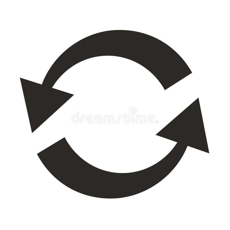 Twisting arrows template stock illustration. Illustration of symbol ...