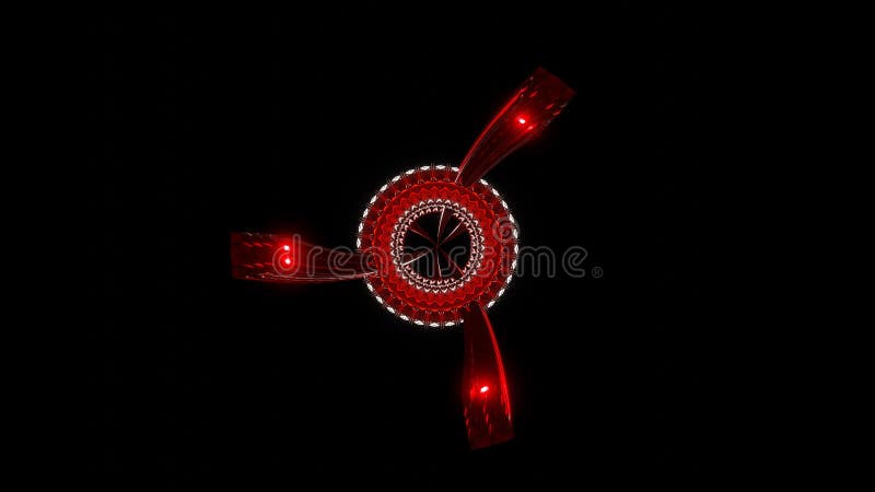 Twisting Figures Converge into a Red Circle Vj Loop Stock Footage ...