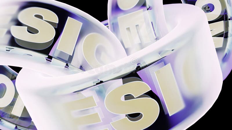 Twisting Neon Digital Tapes with the Repeating Words Motion Design ...