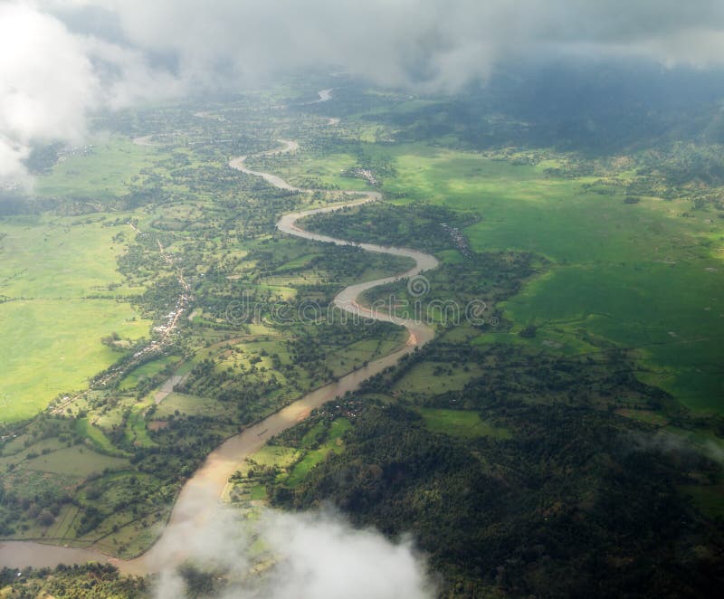 Twisting river stock image. Image of bend, country, river - 52189389