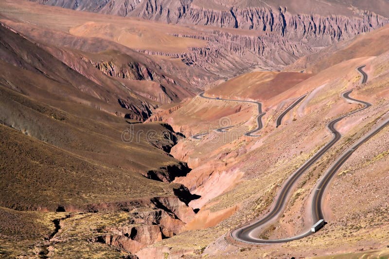Twisting mountain road stock photo. Image of argentinian - 26203158