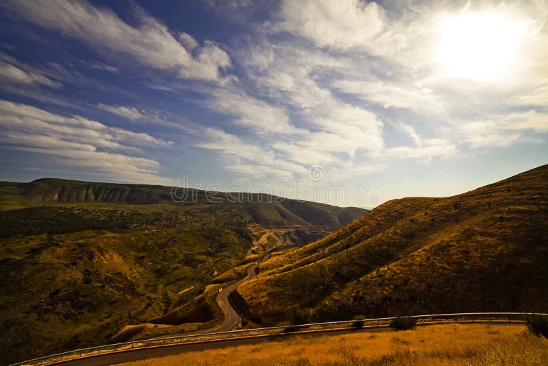 The Twisting Road in the Mountains Stock Image - Image of road, rural ...