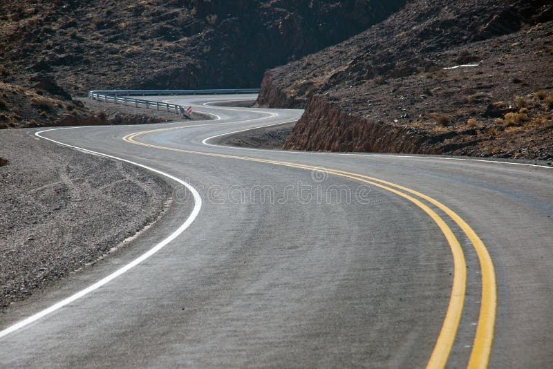 Twisting Road in Northern Argentina Stock Photo - Image of concentrate ...