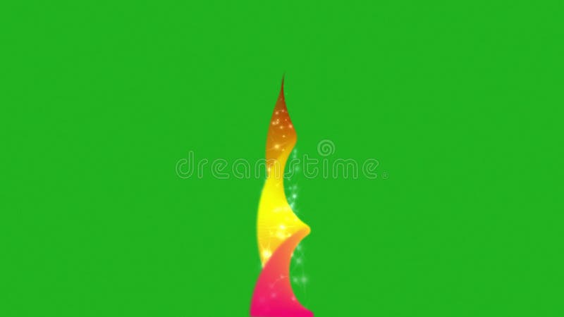 Twisting Tower with Glowing Stars Green Screen Motion Graphics Stock ...