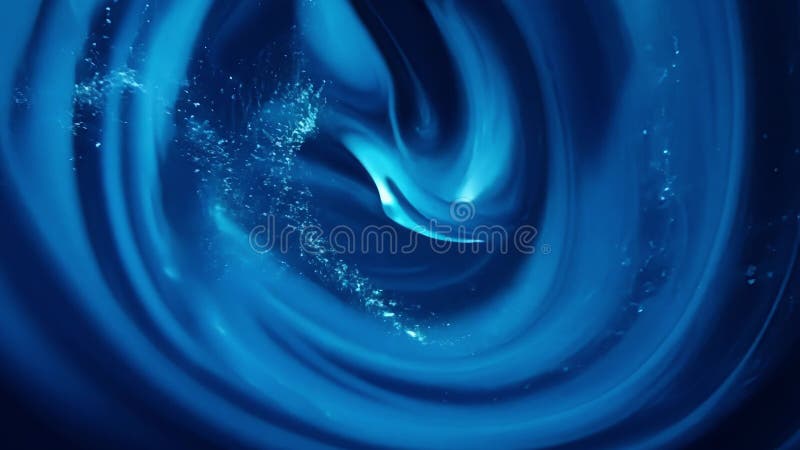 Twisting and Turning the Blue Liquid Creates a Hypnotizing Display ...