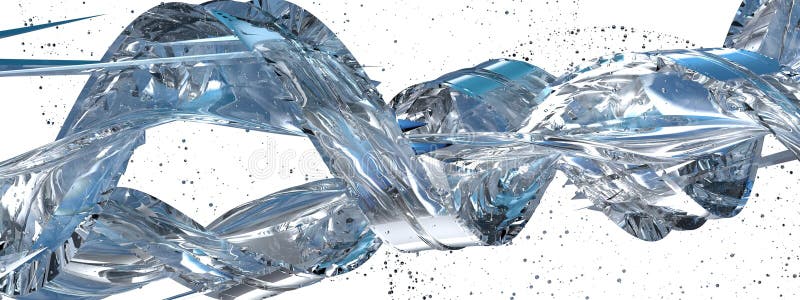 Twisting Water Band Cool and Transparent Summer Atmosphere Water-like ...