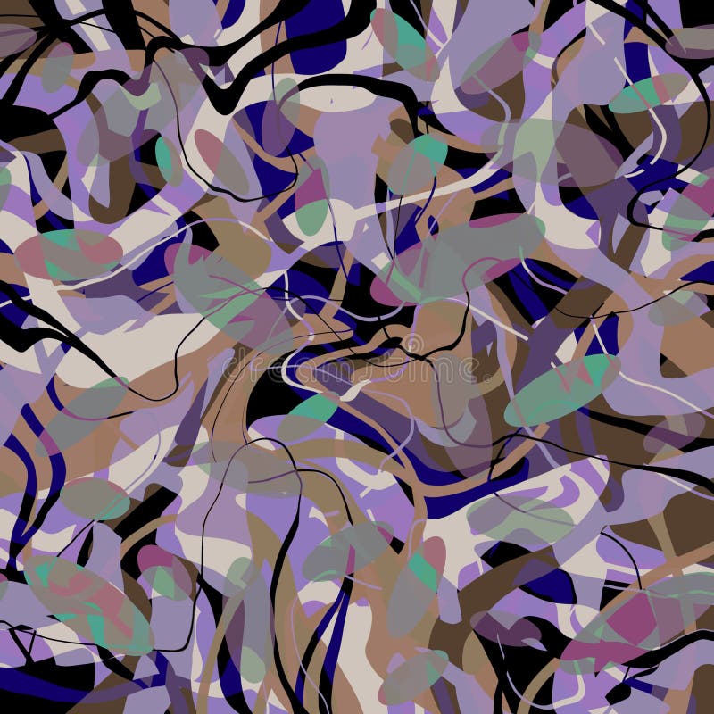 Twisty Wavy Stripes Marbled Psychedelic Pattern Multicolor Abstract ...