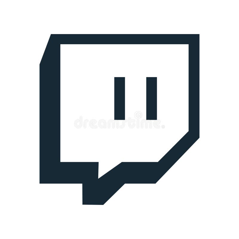 Twitch Vector Logo Icon Set. Vector Illustration Editorial Stock Image ...