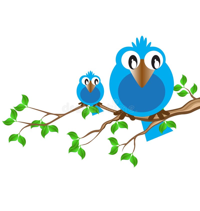 Blue Twitter stock vector. Illustration of symbol, blue - 9234075