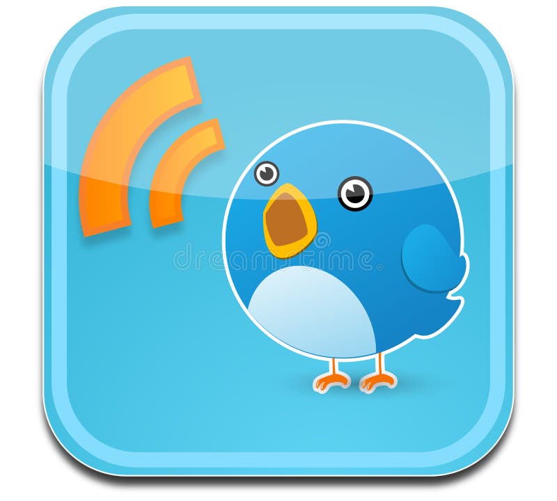 Twitter bird ho ho ho stock illustration. Illustration of speak - 10719310