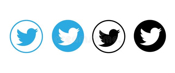 Twitter Bird Vector Icon EPS 10 Editorial Photography - Image of ...
