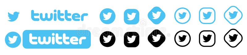 Twitter Bird Vector Icon EPS 10 on a White Background Editorial ...