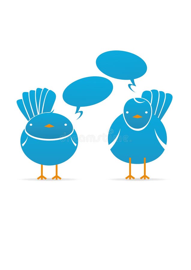 Twitter Birds stock vector. Illustration of smart, tablet - 21160885