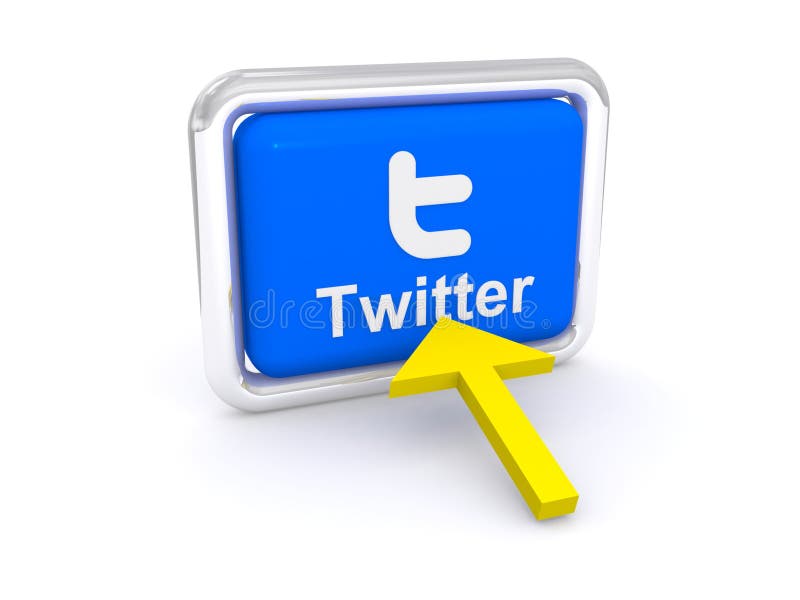 Official Twitter Logo Button
