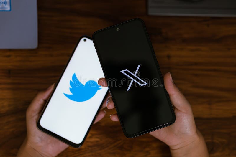 Twitter Changed the Logo of the Application with X. Editorial Image ...