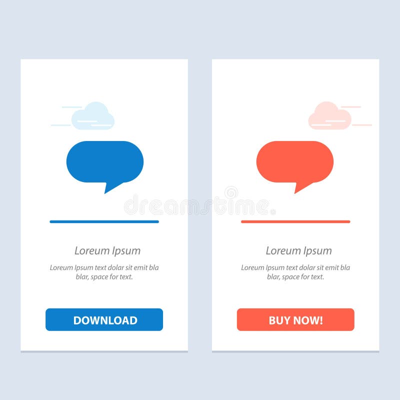 Twitter, Chat, Chatting Blue and Red Download and Buy Now Web Widget ...