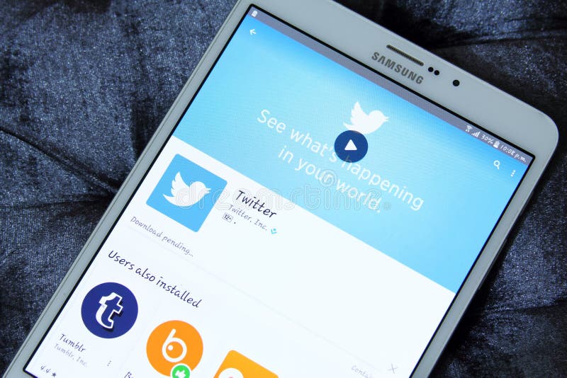 Twitter editorial photo. Image of communication, icon - 74684231