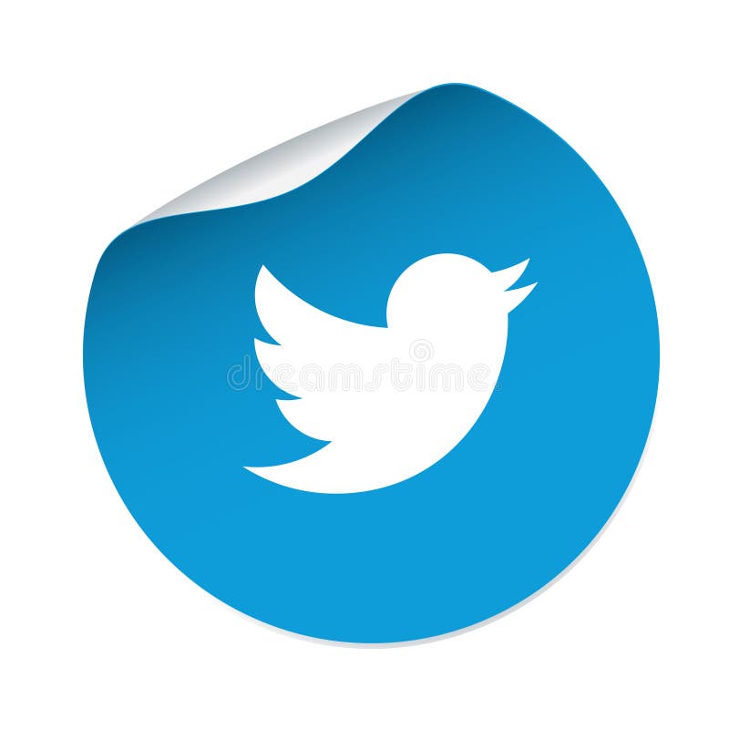 Twitter ing blue bird icon stock vector. Illustration of concept - 9818039