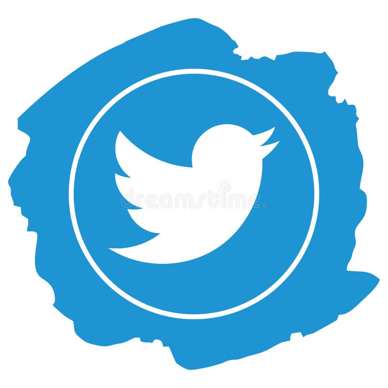 Twitter icon vector editorial stock image. Illustration of icon - 124936939