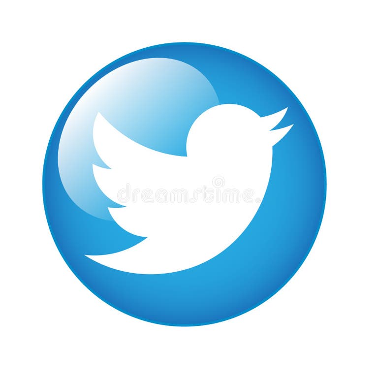 Round Twitter Logo Stock Illustrations – 891 Round Twitter Logo Stock ...