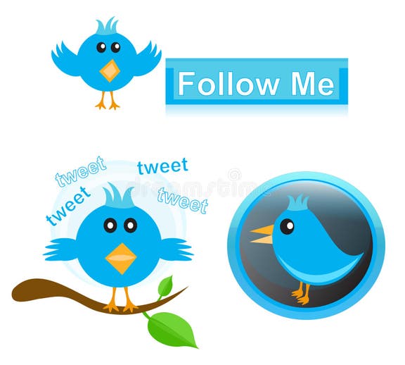 Twitter icons stock vector. Illustration of tweeting - 13320331