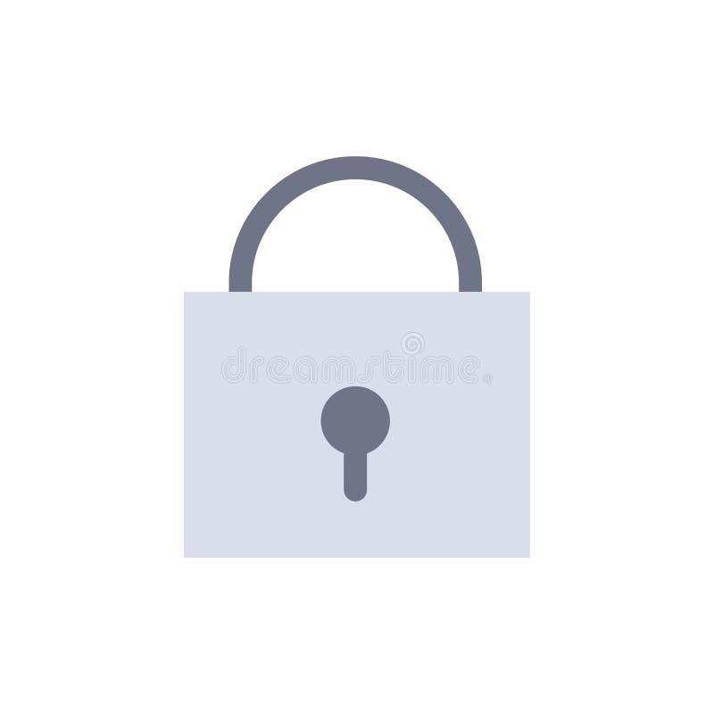 Twitter, Lock, Locked Flat Color Icon. Vector Icon Banner Template ...
