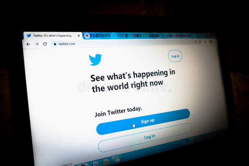 Twitter editorial photography. Image of brand, famous - 163440457