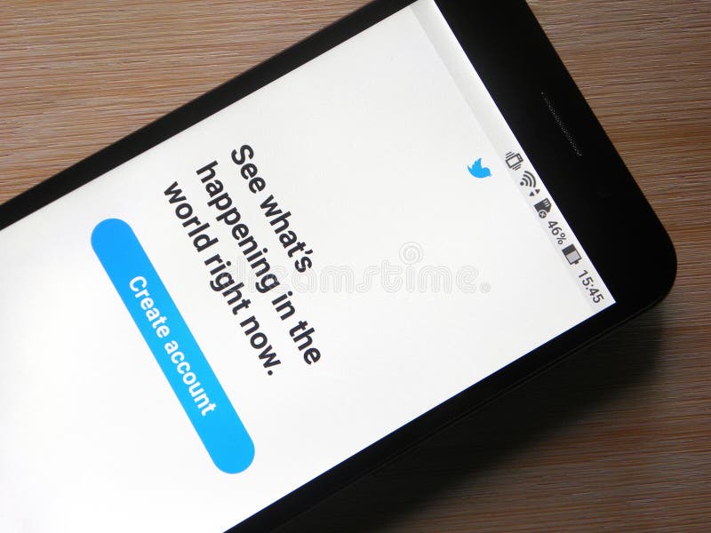 Twitter Login Screen on Apple IPhone 5S Editorial Image - Image of ...