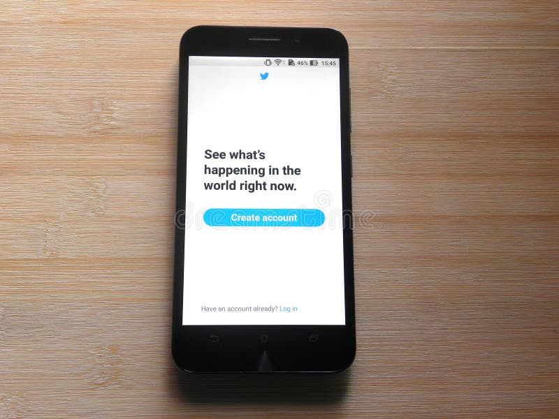 Twitter login editorial stock image. Image of networking - 152046469