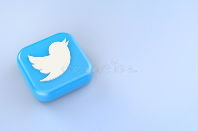 Twitter Logo 3d Rendering Illustration Editorial Stock Photo ...