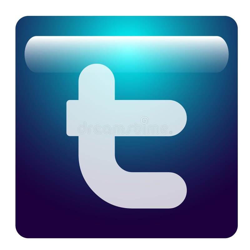 Twitter Logo Icon Letter T Vector Element on White Background Editorial ...
