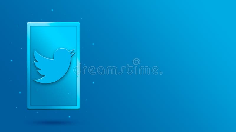 Twitter Logo Icon on Phone Screen Abstract 3d Rendering Editorial Photo ...