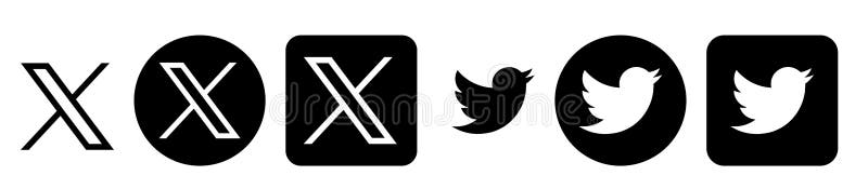Twitter Logo , New Logo Twitter , Twitter X, Old Logo, Old Twitter. EPS ...