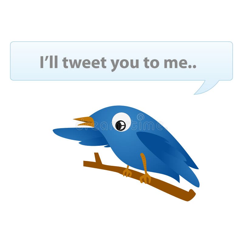 Twitter with text editorial stock photo. Illustration of love - 15262008