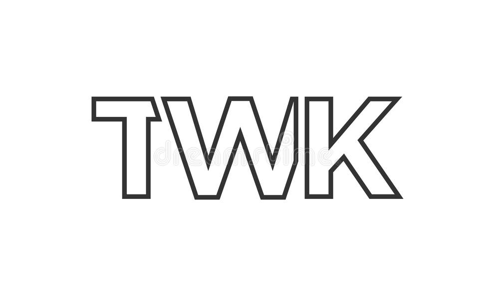 TWK Logo Design Template with Strong and Modern Bold Text. Initial ...